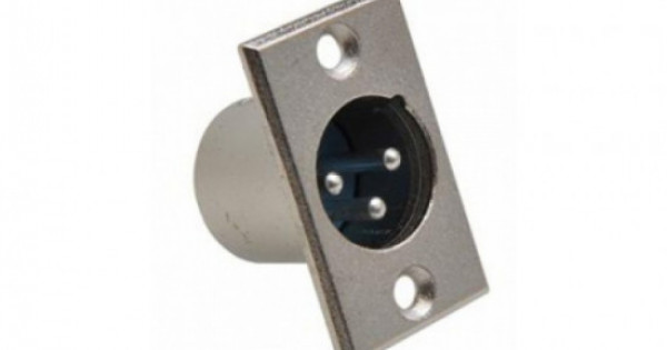 XLR Male Panel Mount Nickel