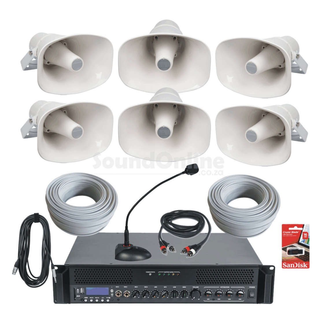 Small Factory PA Sound System Horn Speakers