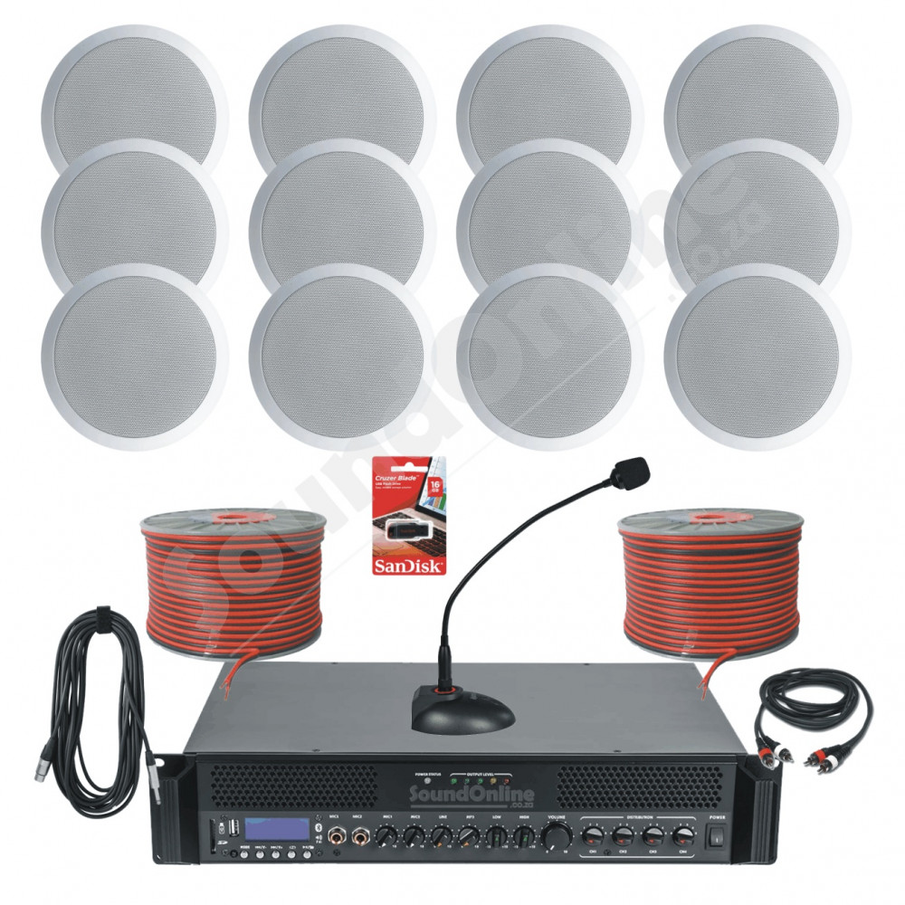 Medium Sized offices PA Sound System Ceiling Speakers