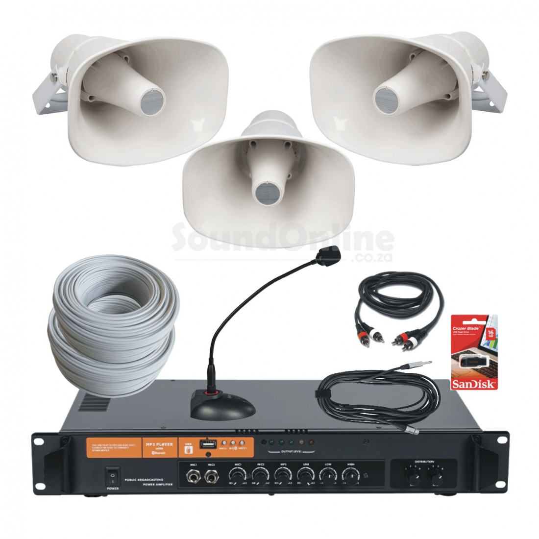 School Grounds PA Sound Horn Speaker System