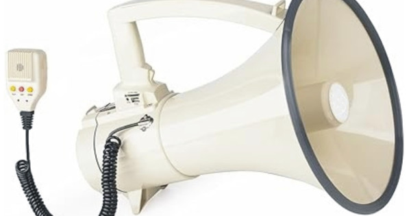 100W Megaphone with Siren, USB & SD MP3 Media Player